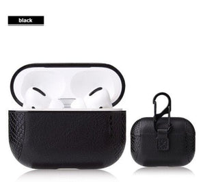 Black Snake Skin Airpod Casing Pro